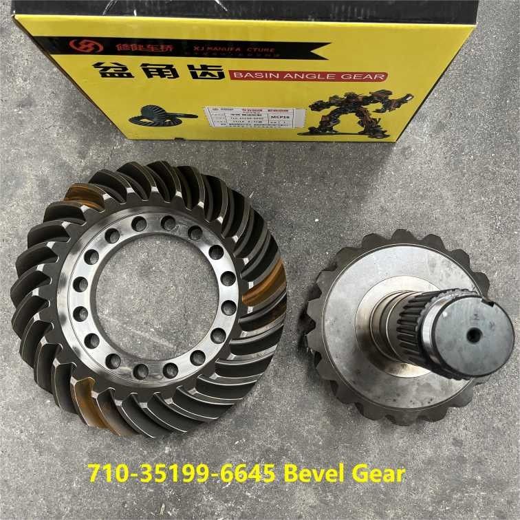 710-35199-6645 Bevel Gear HOWO Truck Parts 27/18 Pinion And Crown Wheel ...