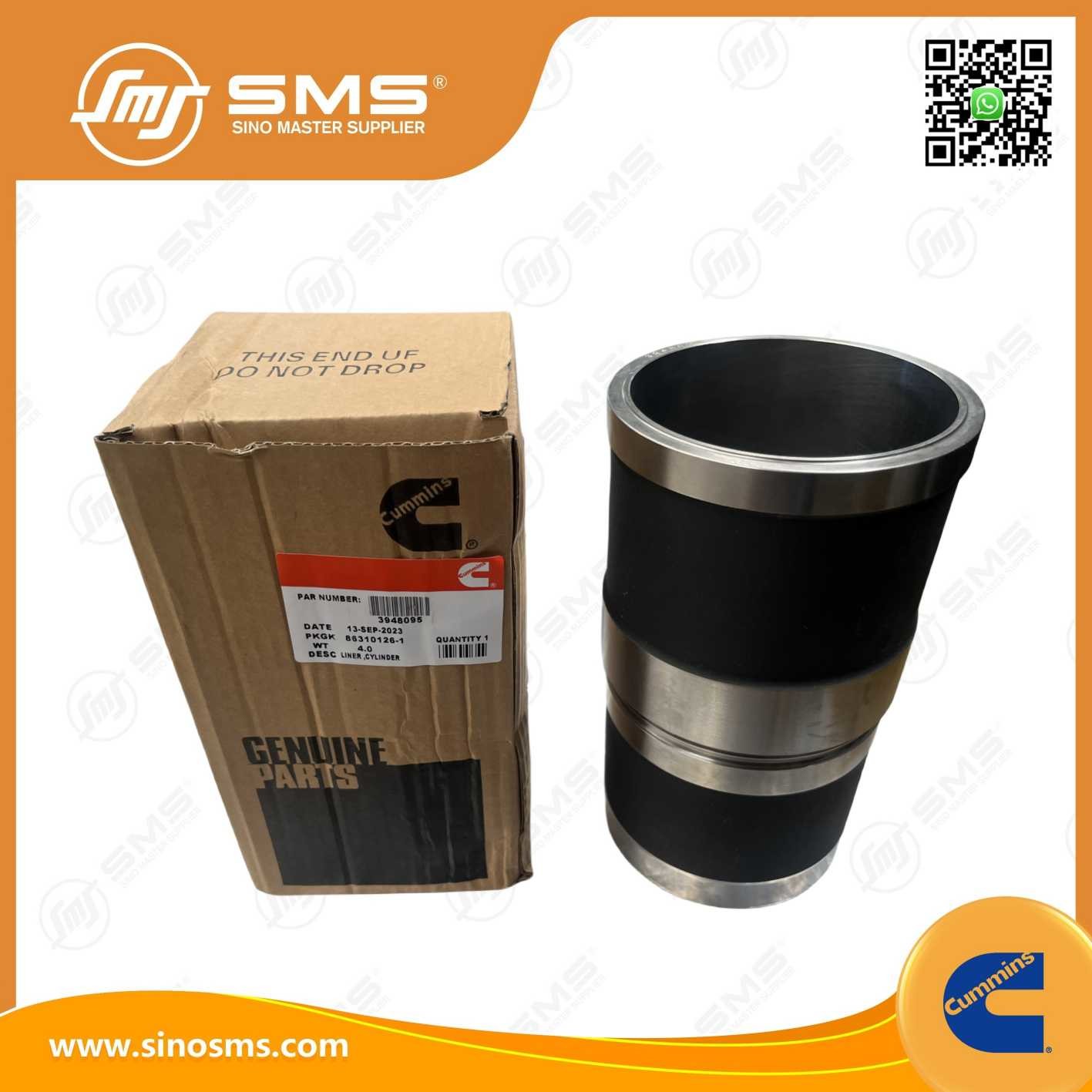 Cylinder Liner 3948095 CUMMINS Engine Parts 6CT 8.3L