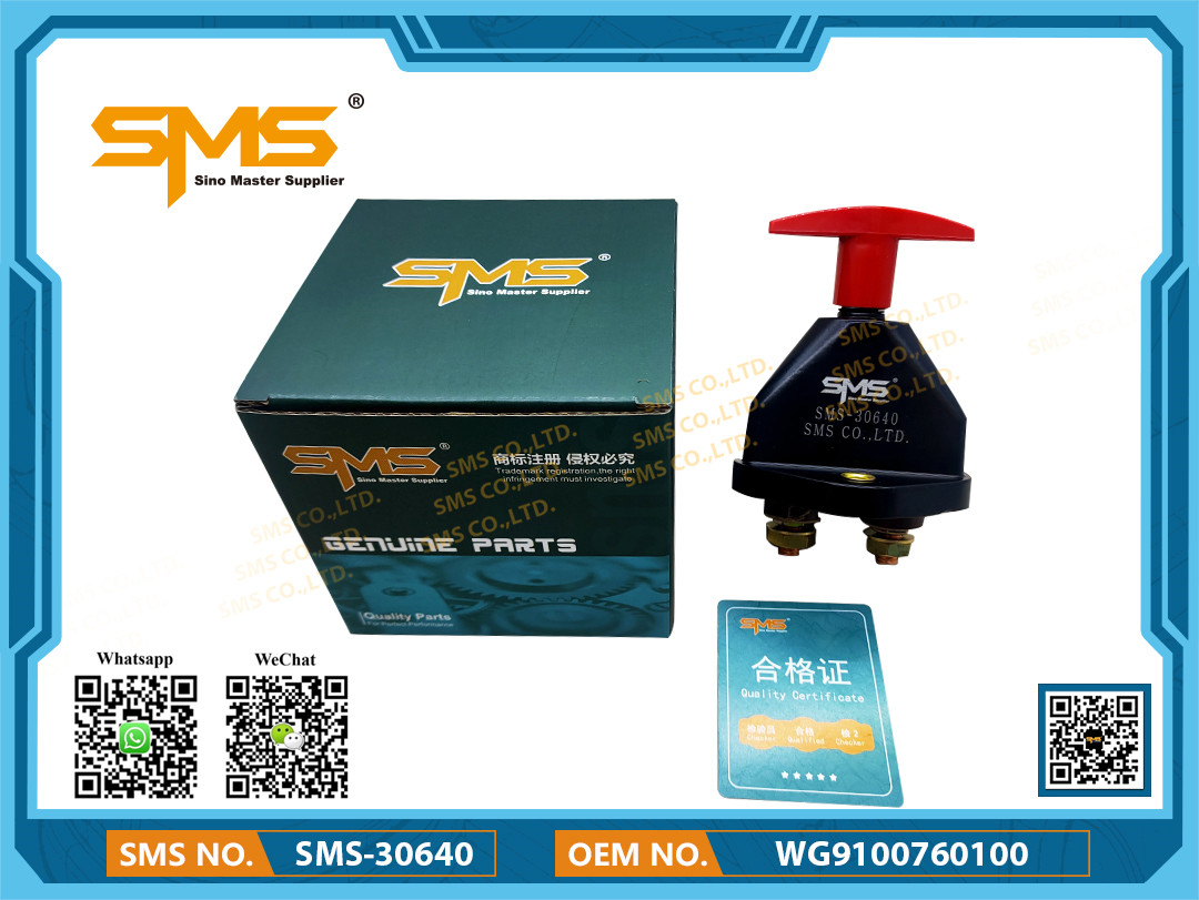 WG9100760100 Main Power Switch Sinotruk Howo Truck Spare Parts